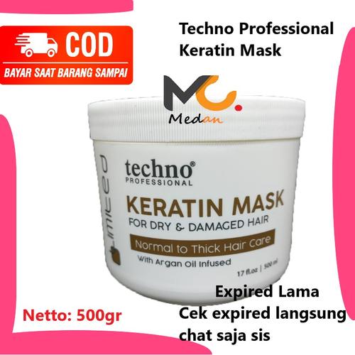 Jual Masker Rambut Keratin / Hair Mask TECHNO Keratin Hair Treatment ...