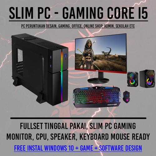 Jual PC Komputer Gaming Slim core i5 Fulset Ram 8gb Vga 2gb - Tanpa ...
