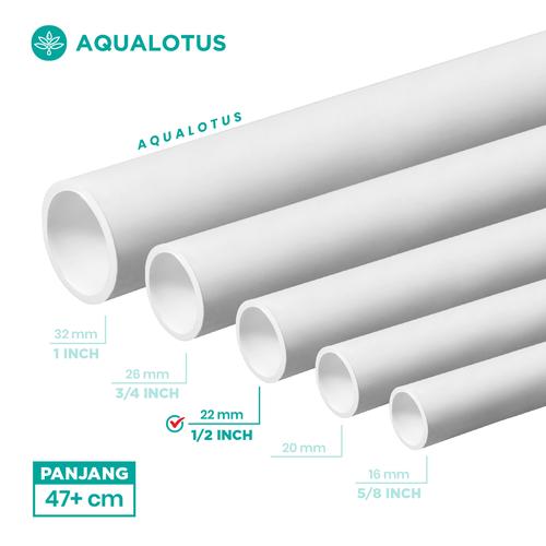 Jual Pipa PVC 1 2 Inch Panjang 47 Cm Diameter Luar 22 Mm PVC