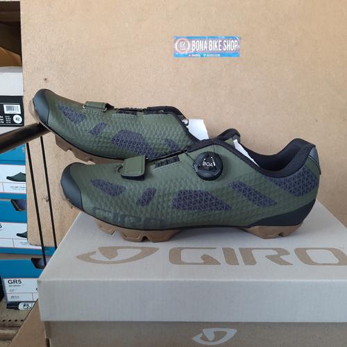 Jual Sepatu Giro Rincon Olive Gum - BOA Dialed - cleat shoes mtb - 42 ...