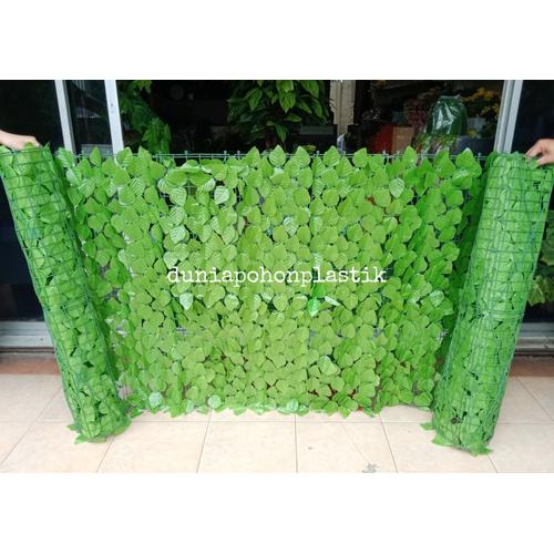 Jual Daun Mawar Artificial Rambat Gulung Plastik Rangka Karpet Tanaman ...