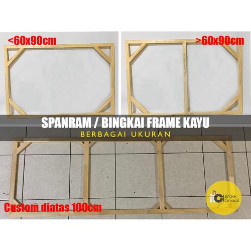 Jual SPANRAM/BINGKAI FRAME KAYU BERBAGAI UKURAN - 20x25cm (8R) - Kota ...