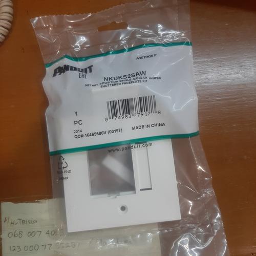Jual panduit netkey faceplate kit 2 port NKUKS2SAW - Jakarta Pusat ...