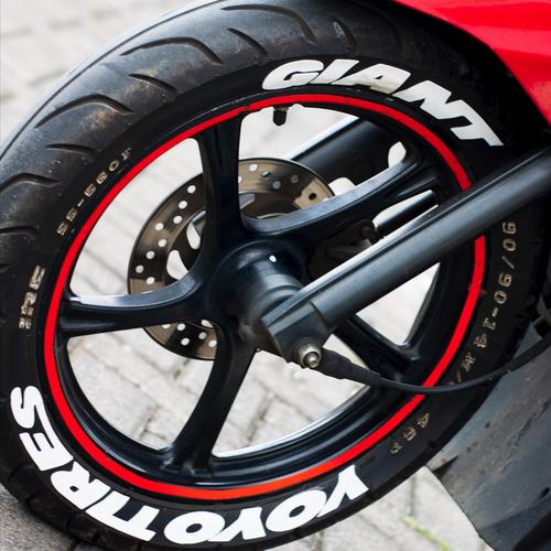 Promo CUSTOM STIKER BAN motor / Free lem, kertas gosok, sarung tangan ...