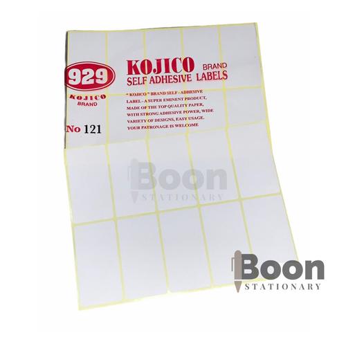 Jual Stiker Nama / Label Harga 121 / 112 / 103 Polos / 103 Bunga Kojico ...