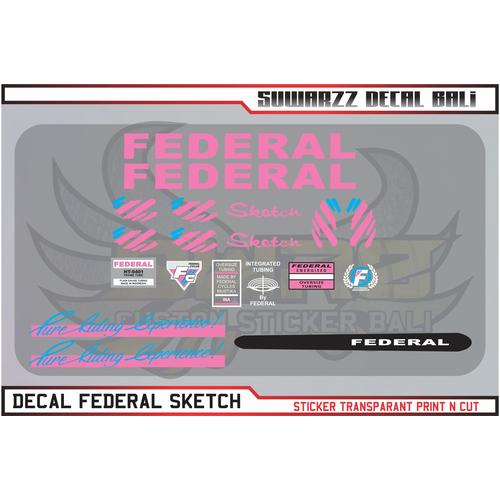 Jual DECAL STICKER STIKER FEDERAL SKETCH - Kota Denpasar - SWRZ DECAL ...