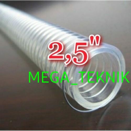 Jual Selang Kawat Spiral 2-1/2" Selang PVC Spring Hose 2-1/2"inch ...