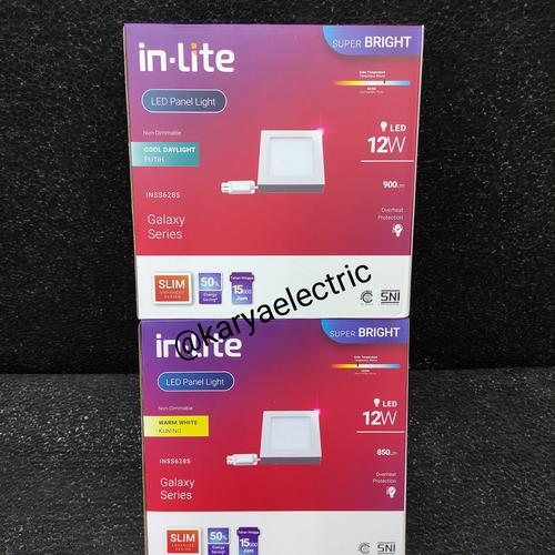 Jual LAMPU LED PANEL INLITE IN LITE 12WATT 12W OUTBOW KOTAK PUTIH ...
