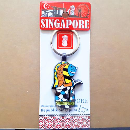 Jual Colorful Merlion Singapore Keychain gantungan kunci Singapura ...