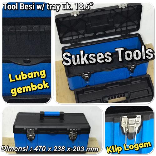 Jual Tool Box Besi 18,5” With Tray Multipro Metal Tool Box - XTRA ...