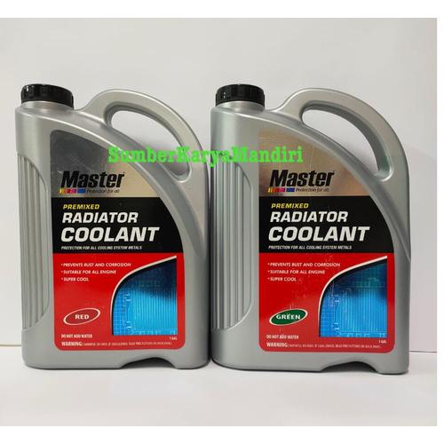 Jual Master Premixed Radiator Coolant Green& Red (1 Gl/4 Ltr) - Jakarta ...