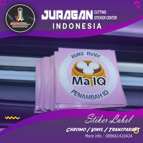 Jual Stiker Label Print & Cut Label Makanan Label Kemasan - 5x5 - Kab ...