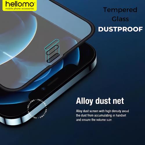Jual Anti Dust Tempered Glass iPhone Full Cover iPhone Screen Protector ...