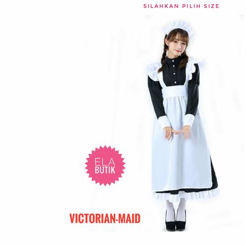 Jual kostum maid- victorian-dewasa-colonial- french maid- book day - S ...