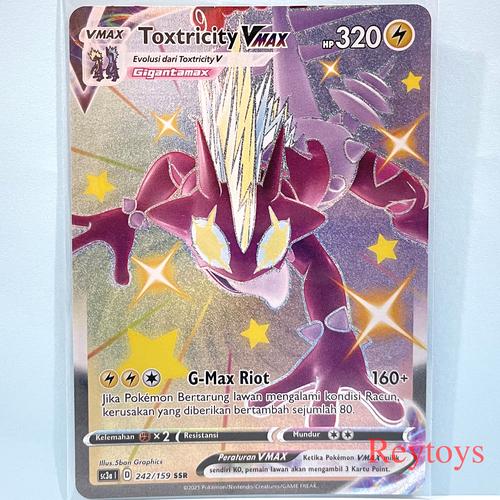 Jual Pokemon ID SC3a Koleksi VMax - 242 Toxtricity VMax SSR - Jakarta ...
