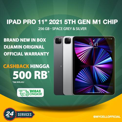 Jual iPad Pro M1 Chip 2021 5th Gen 11 Inch 256GB Wifi Cellular Grey ...