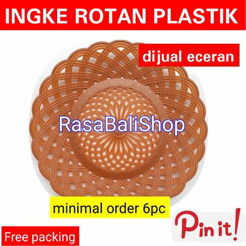 Jual INGKE PLASTIK, PIRING ROTAN, PIRING PLASTIK, PIRING INGKE,PIRING ...