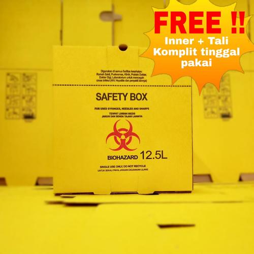 Jual Safety Box Bio Hazard Limbah B3 limbah medis tempat suntikan bekas ...