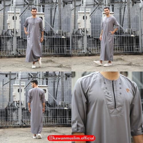 Jual JUBAH GAMIS PRIA IKHWAN KAWAN MUSLIM IKHWAN MODERN LENGAN PENDEK 3 ...