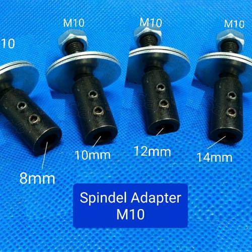 Jual Spindle adapter arbor M10 As shank 8 10 12 14 mm dudukan batu ...