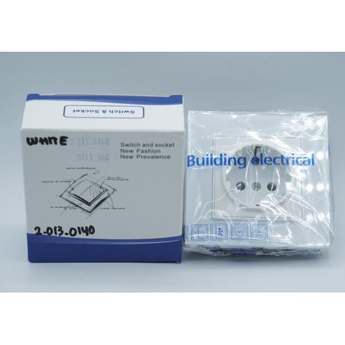 Jual Saklar Soket Dinding White Wall Power Socket Plug Glass Panel ...