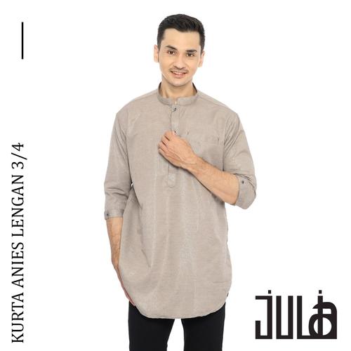 Jual Baju Koko Pria Baju Kurta Pria Anies New Lengan 34 Shohib Biru Muda S Kota Surabaya