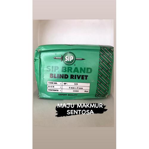 Jual PAKU RIVET SIP/PAKU TEMBAK/RIVET SP 529 SIP 4MMX8MM ISI 1000PC - Jakarta Utara - Maju ...