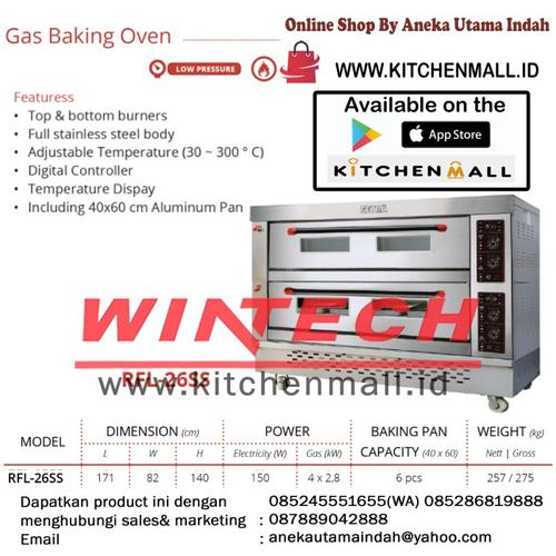Jual GETRA GAS BAKING OVEN RFL-26SS ~ 2 DECK 6 TRAY~FREE 6 TRAY~ RFL 26 ...
