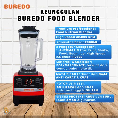 Jual Buredo 2L Professional Food Nutrisi Blender, 6+1 speed Fruit-Shake ...