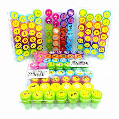 Jual alphabet stamp cap emoticon stamp number stamp stempel - emoji ...