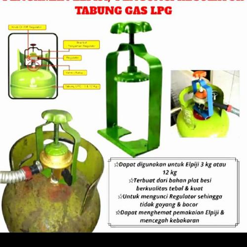 Jual alat pengaman regulator tabun tabung gas/ penjepit tabung gas ...