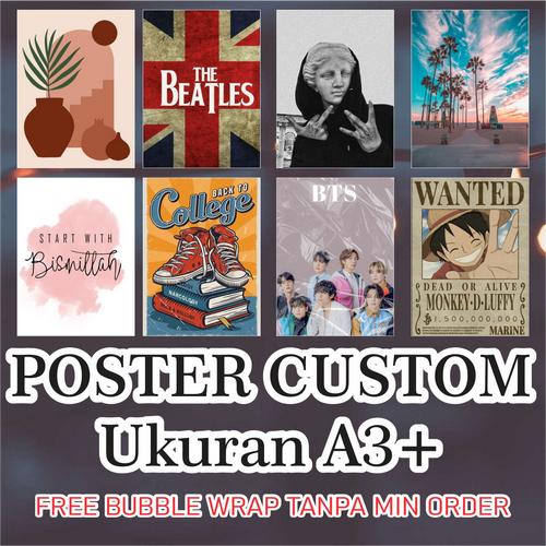 Jual Poster Dinding Custom A3+ Poster Anime Poster Band Poster Custom ...
