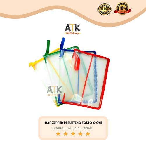 Jual Map Plastik Resleting Zipper Bag X-One atk - Kuning - Jakarta ...