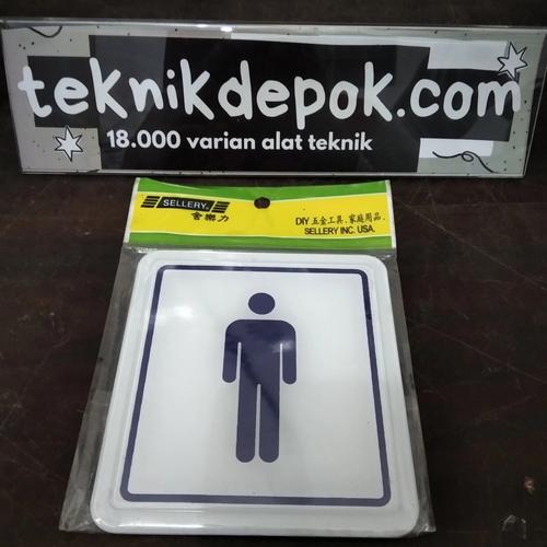 Jual Stiker Label Akrilik Tanda Masuk Ruang Ganti Toilet Khusus Pria ...