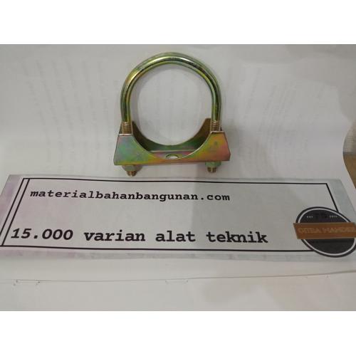 Jual Muffler Clamp 2 inch Klem Klam U Bolt Bracket Breket Knalpot Besi ...