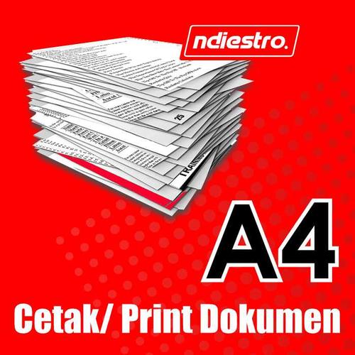 Jual Cetak/ Print 50 lembar Dokumen A4 HVS - 75 gr (BW,Document Colour ...