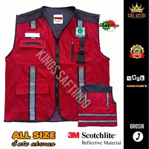 Jual ROMPI SAFETY PUPR TERBARU/SAFETY VEST/ROMPI DINAS PU - Kuning, L ...