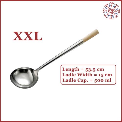 Jual HONGKONG Chinese Wok Ladle Wooden Handle / Irus / Centong Masak ...