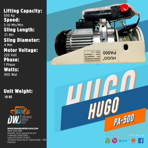 Jual HUGO Mini Electric Hoist PA500 4mm / 25Meter - Jakarta Barat ...