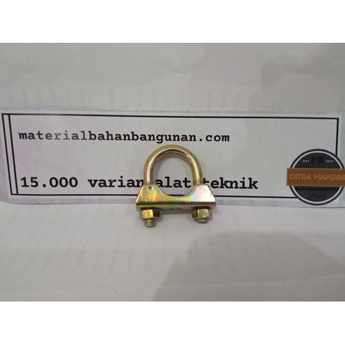 Jual Muffler Clamp 1 inch Klem Klam U Bolt Bracket Breket Knalpot Besi ...