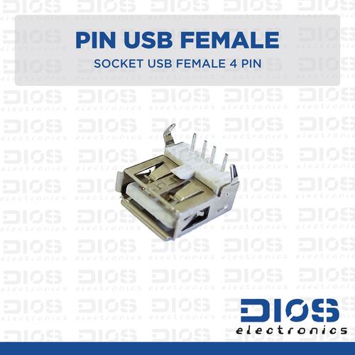 Jual Socket / Konektor USB Female 4 Pin Kaki Bengkok L - Kota Bandung ...