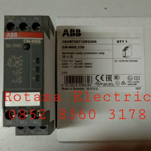 Jual THERMISTOR MOTOR PROTECTION RELAY 1SVR730712R2200 ABB CM-MSS.33S - Jakarta Barat - Rotama ...