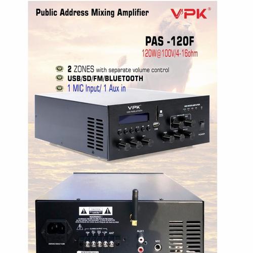 Jual AMPLI VPK PAS 120F AMPLIFIER VPK PAS 120 F 120 WATT 2 ZONE ...