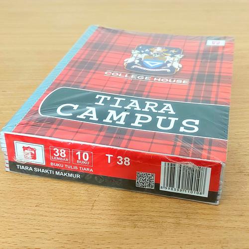 Jual Buku Tulis TIARA CAMPUS 38 Lembar 1 pack Dapat 10 BUKU - TIARA 38 ...