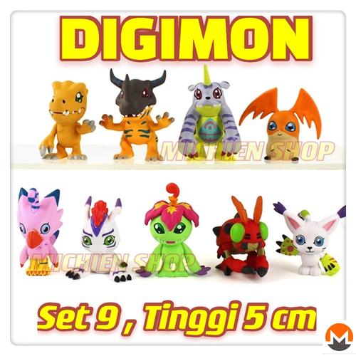 Jual Figure Digimon Adventure (set 9) Toppers Kue Cake Agumon Greymon ...