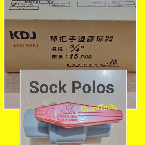 Jual Ball Valve PVC Sok Socket KDJ 3/4" Inch Made in Taiwan King Da ...