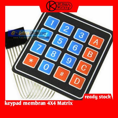 Jual Keypad Membran 4x4 Matrix untuk Arduino robot kunci brangkas - Kab ...