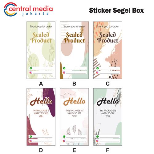 Jual Cetak Stiker Segel Box Custom Sticker Seal Dus Kemasan Online Shop ...