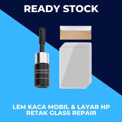 Jual LEM Kaca Mobil & Layar Hp Retak GLASS REPAIR - Hitam - 1 botol lem ...