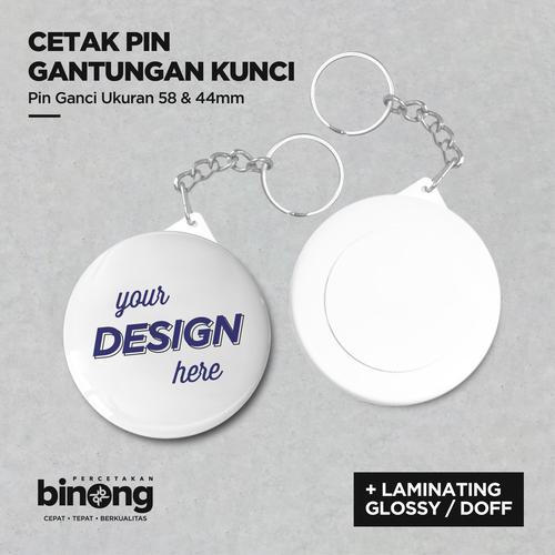 Jual Custom Pin Gantungan Kunci 44,58 mm Glossy / Doff - Pin - Souvenir ...